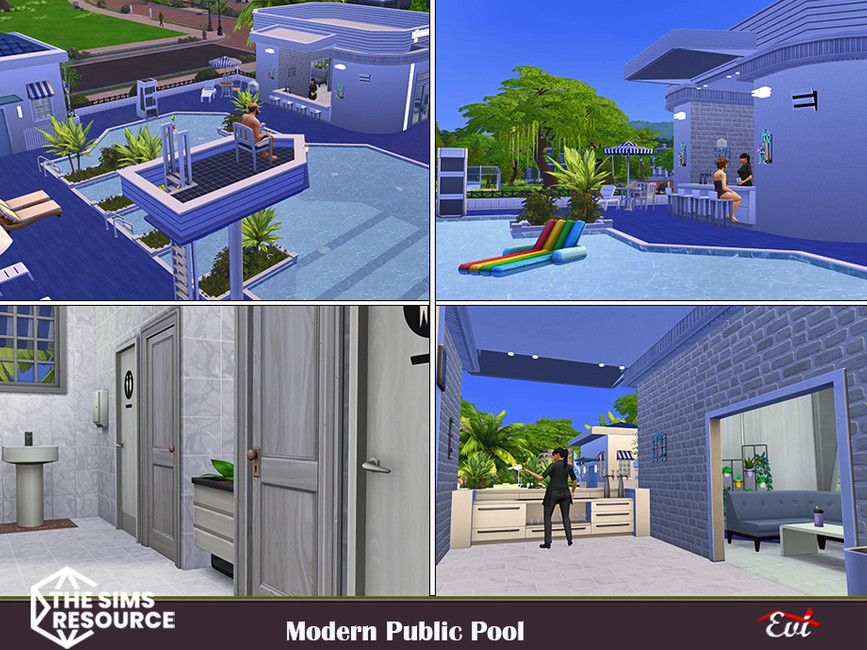 The Sims Resource - Modern Public Pool_No CC