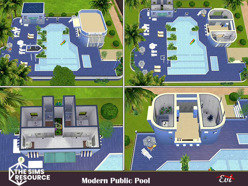 The Sims Resource - Modern Public Pool_No CC
