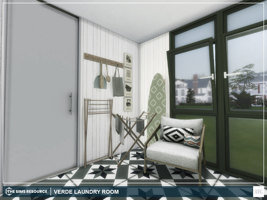 The Sims Resource - Verde Laundry Room - CC TSR