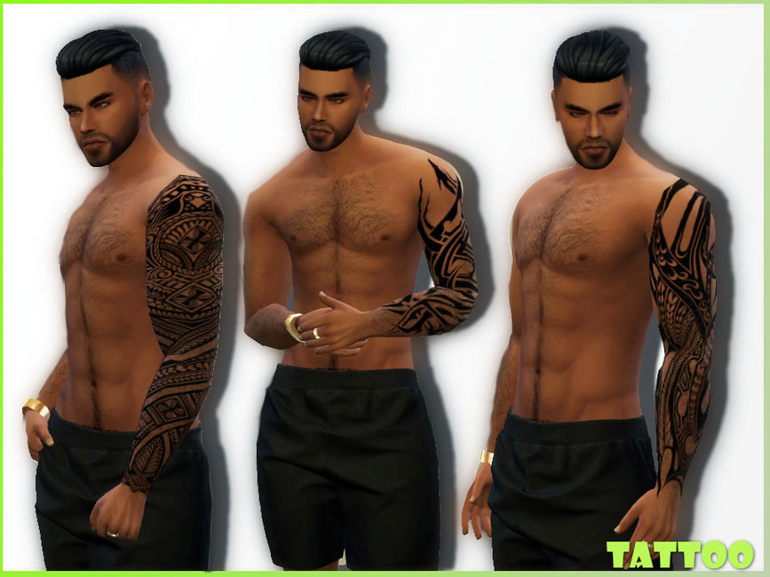 The Sims Resource - Sleeve Tattoo