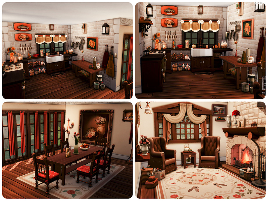 The Sims Resource | Singing Rooster Cottage (no cc)