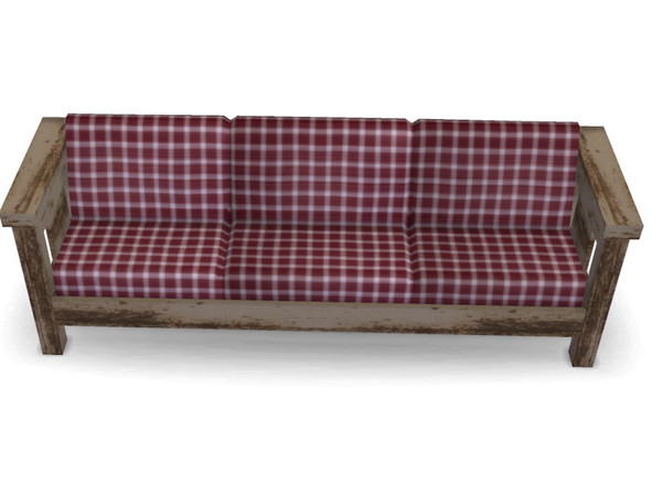 The Sims Resource | Rustic Farm Sofa
