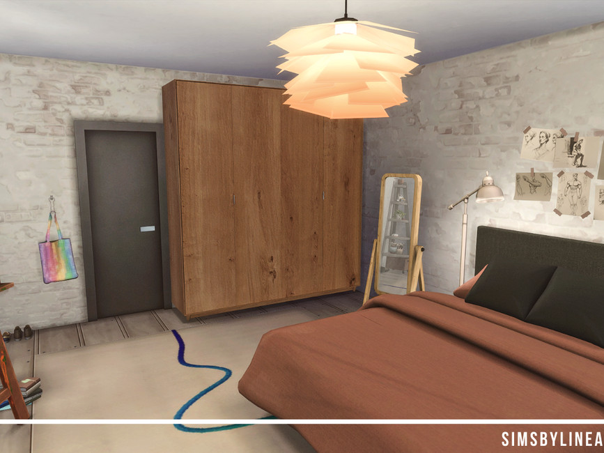 The Sims Resource - Artsy Rainbow Bedroom
