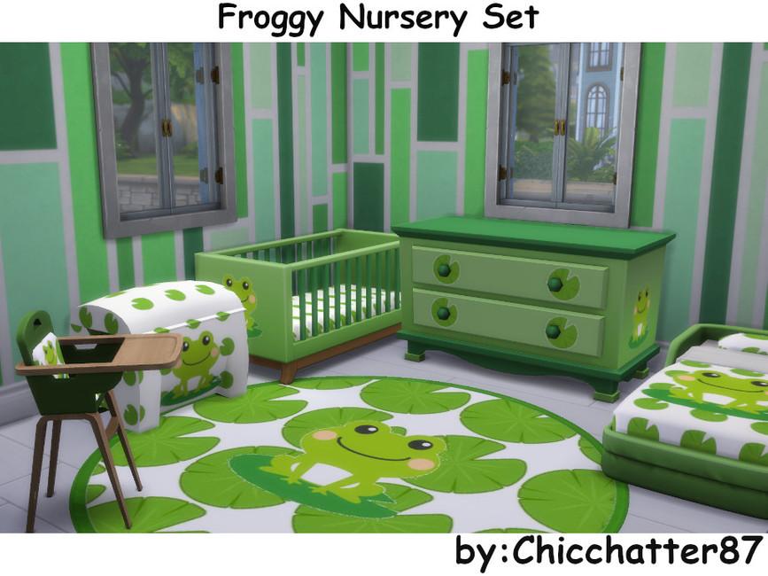 The Sims Resource - Froggy Nursery Set
