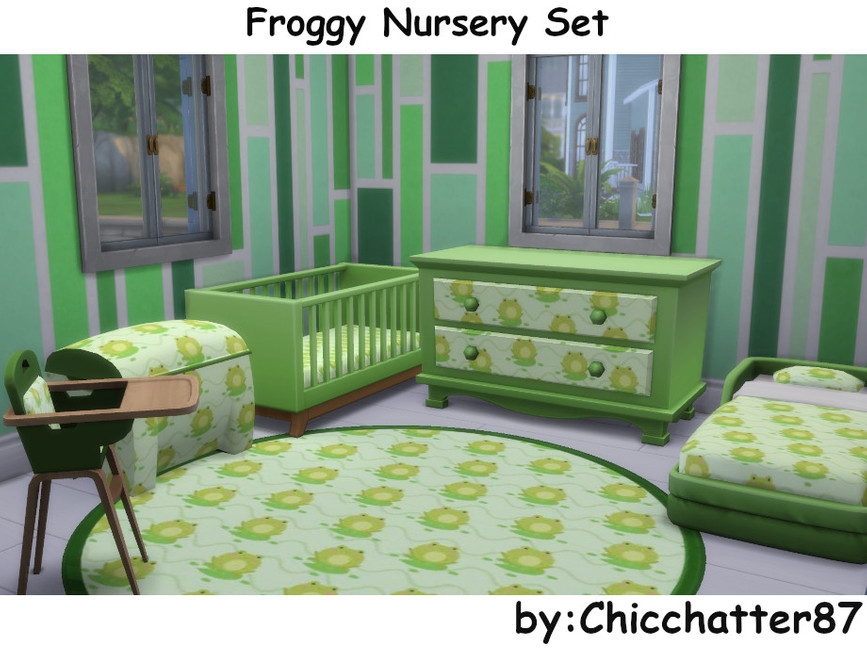 The Sims Resource - Froggy Nursery Set