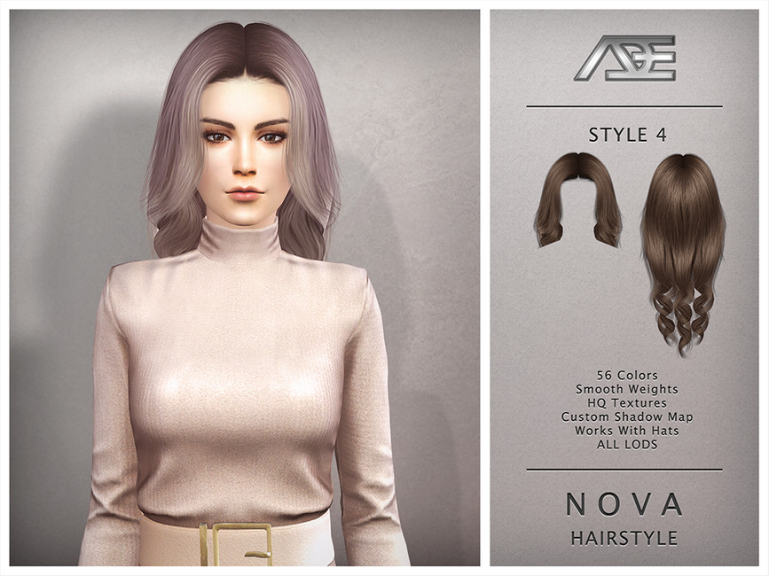 The Sims Resource - Nova - Style 4 (Hairstyle)