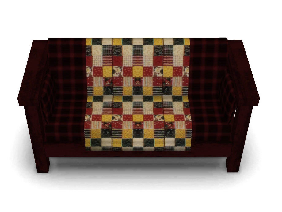 The Sims Resource | Rustic Farm Loveseat