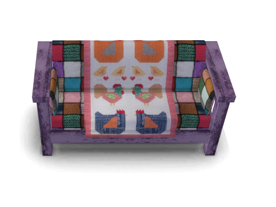 The Sims Resource | Rustic Farm Loveseat