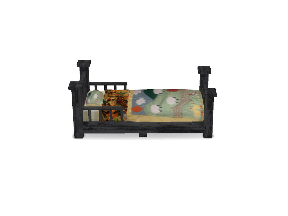 The Sims Resource | Rustic Farm Toddler Bed