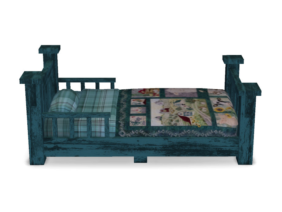 The Sims Resource | Rustic Farm Toddler Bed