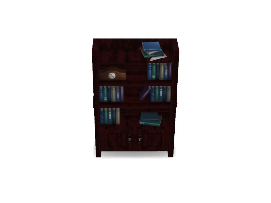 The Sims Resource | Rustic Farm Bookcase