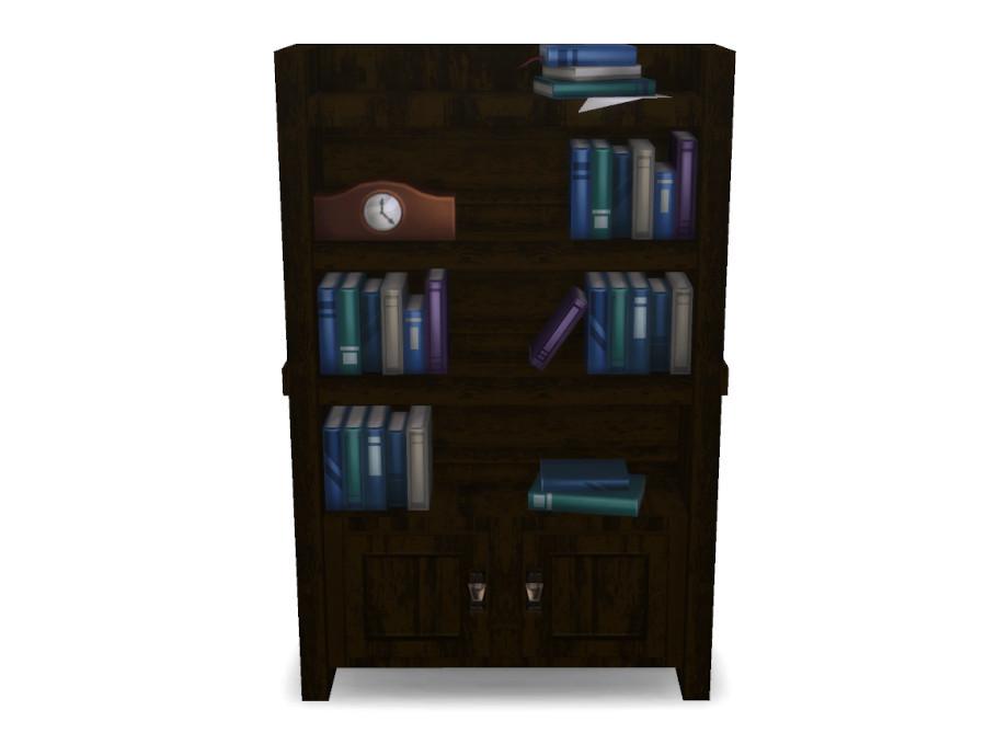 The Sims Resource | Rustic Farm Bookcase
