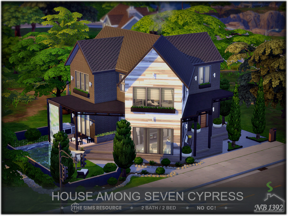 The Sims Resource | House Among Seven Cypress (No CC!)