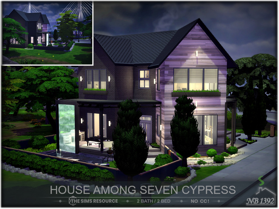 The Sims Resource | House Among Seven Cypress (No CC!)