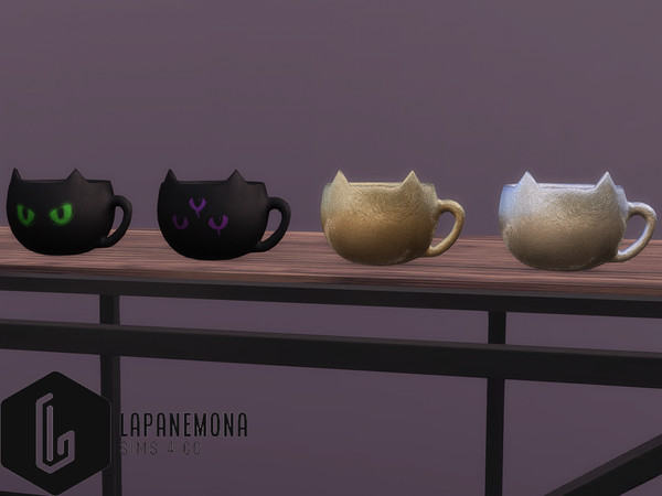 The Sims Resource | HEX - Modern witch living room - Cat mug