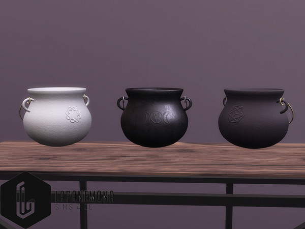 The Sims Resource - HEX - Modern witch living room - Cauldron