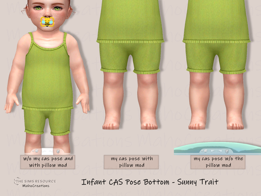 The Sims Resource - For Creators - CAS Pose Infants Bottom