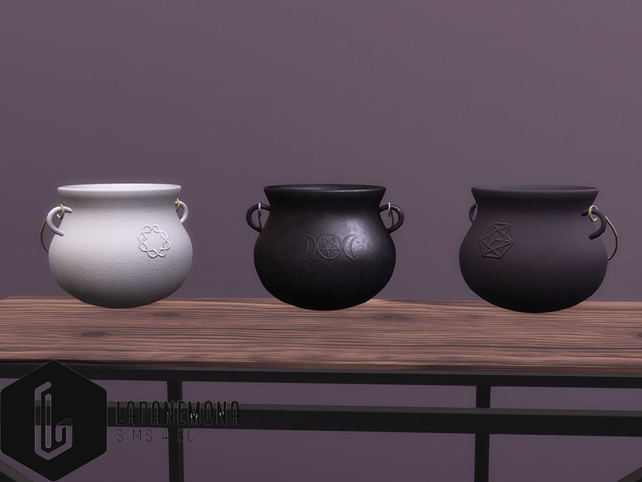 The Sims Resource - HEX - Modern witch living room - Cauldron