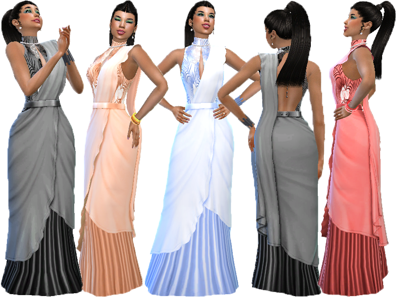 The Sims Resource | Saree Long recolor