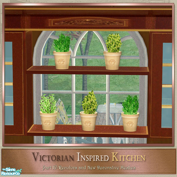 The Sims Resource | Victorian Kitchen Part IV-Potted Herbs