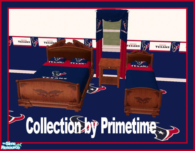 The Sims Resource | PT NFL Houston Texans Bedroom