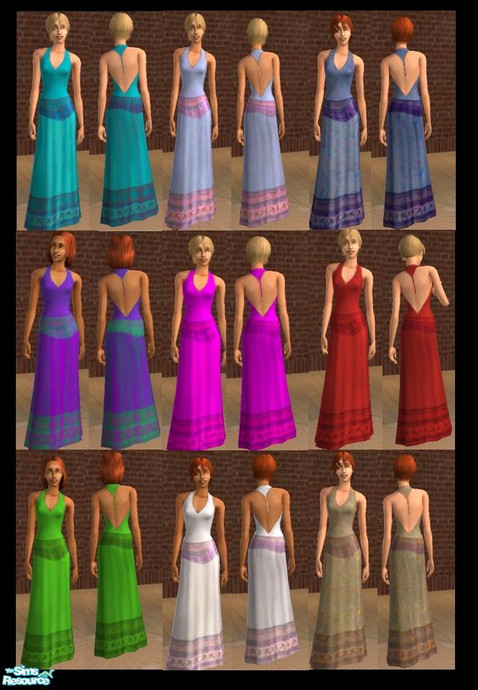 The Sims Resource | Formal Dress Recolors