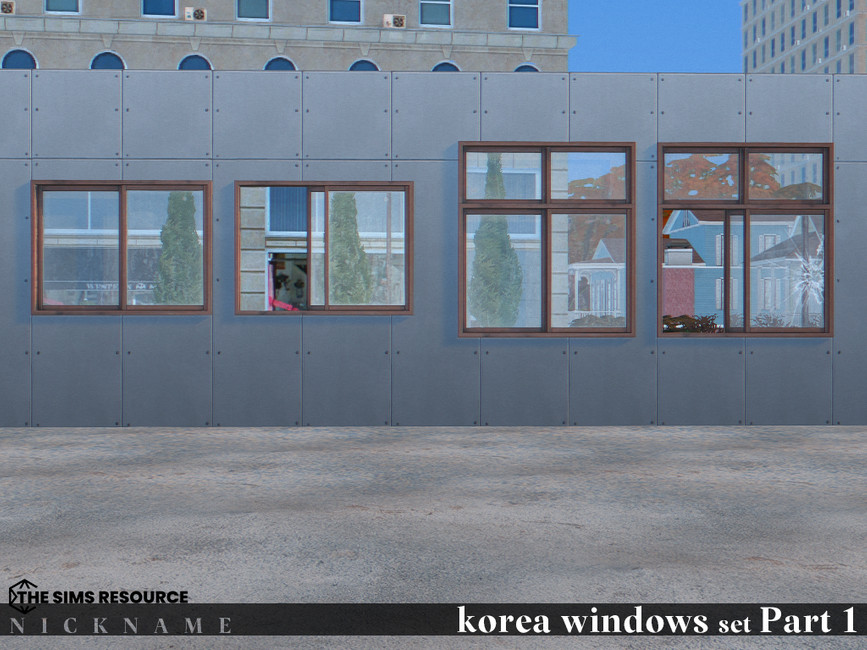 The Sims Resource - korea windows set Part1