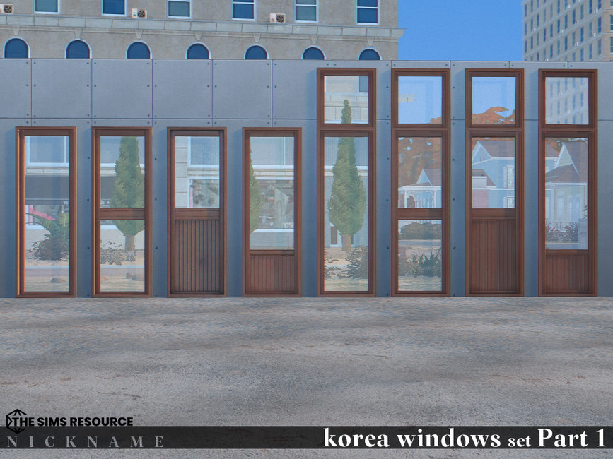 The Sims Resource - korea windows set Part1