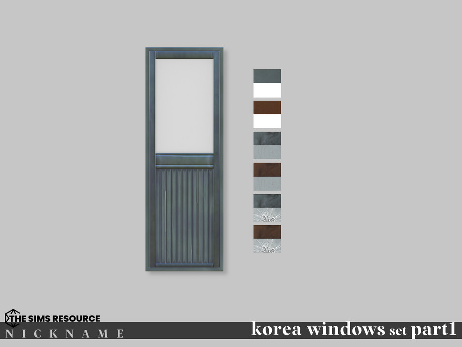 The Sims Resource - korea windows set_1x3 V3