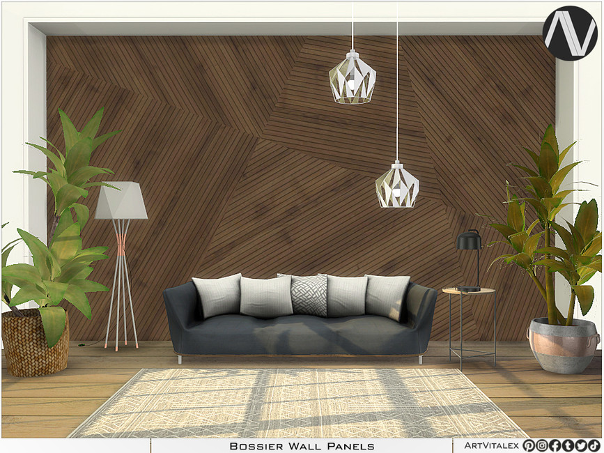 The Sims Resource - Bossier Wall Panels