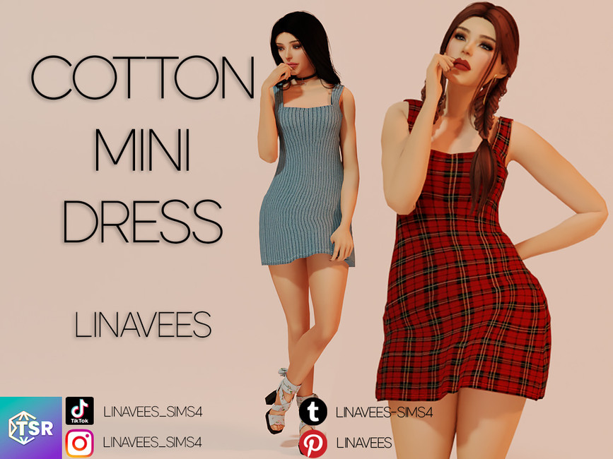 The Sims Resource - LIDA - MINI DRESS