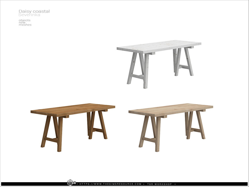 The Sims Resource - Daisy - dining table short