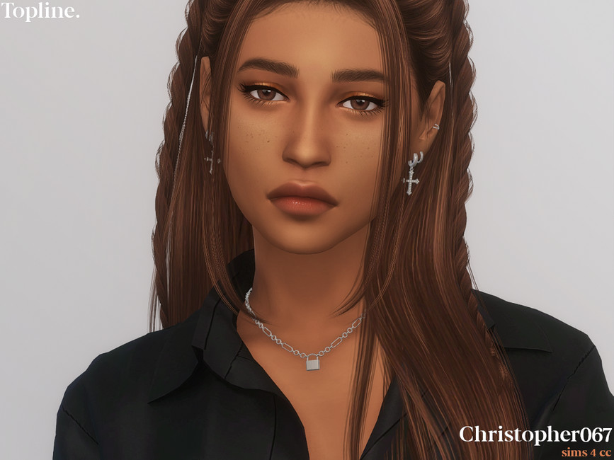 The Sims Resource - Topline Necklace