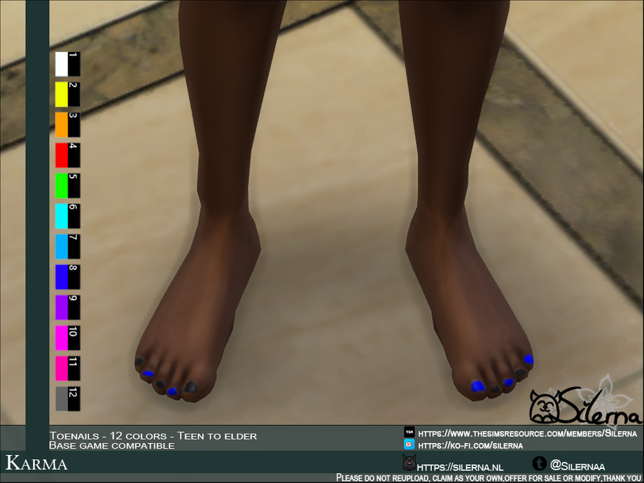 Karma Toenails - The Sims 4 Create a Sim - CurseForge