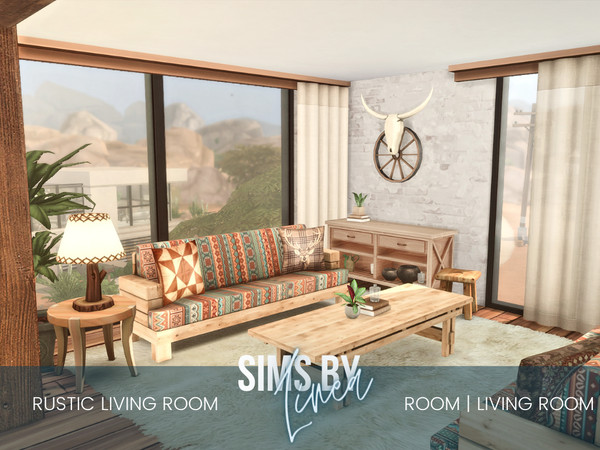 The Sims Resource | Rustic Living Room