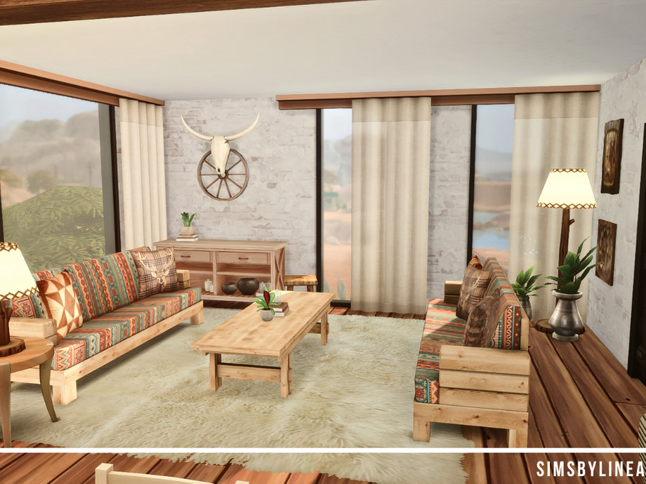 The Sims Resource | Rustic Living Room