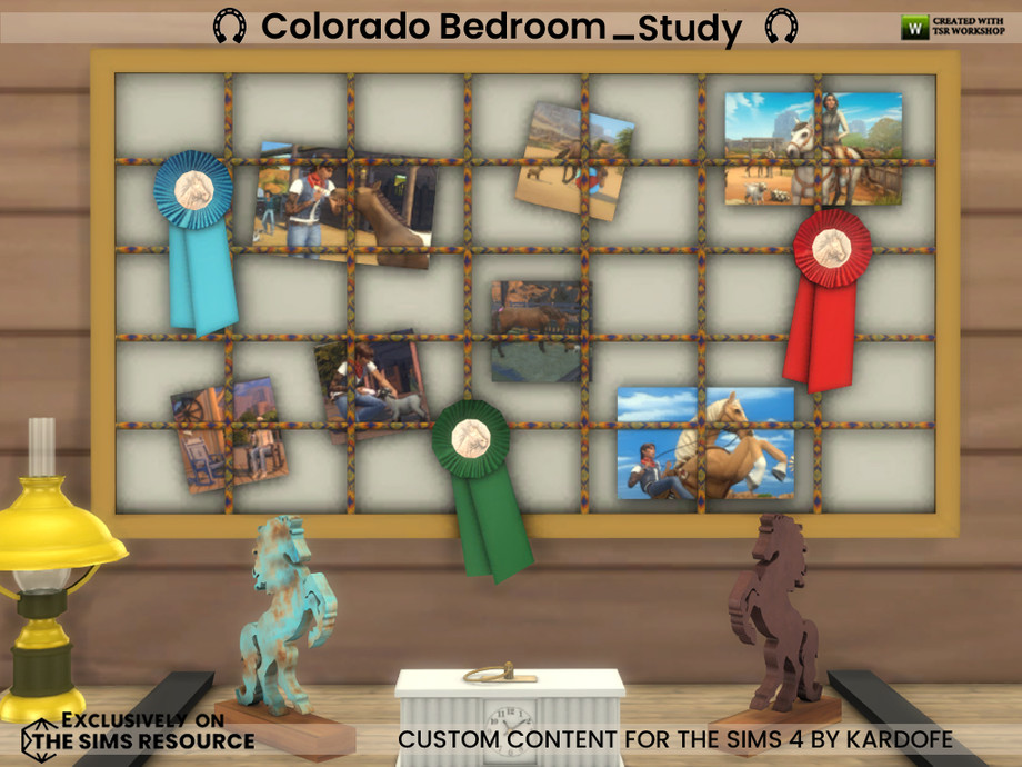 The Sims Resource | kardofe_Colorado Bedroom_Horse