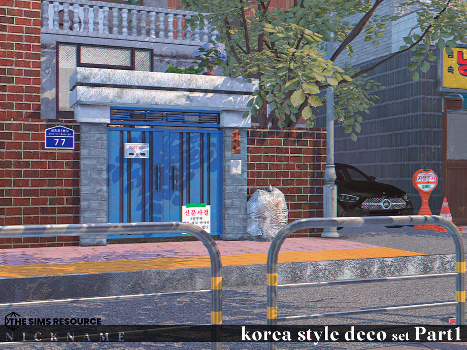 The Sims Resource | korea style deco set_Gate roof