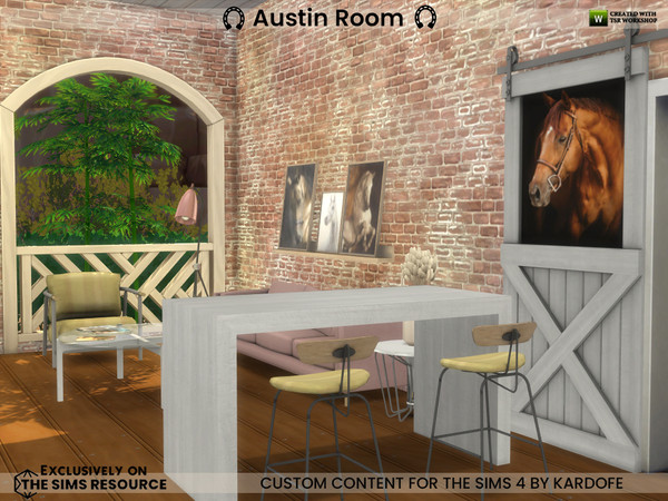 The Sims Resource | kardofe_Austin Room_Stable door