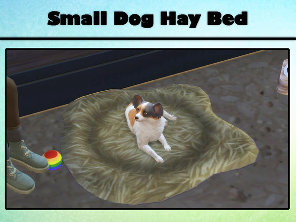 The Sims Resource | Small Dog Hay Bed
