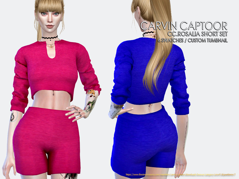 The Sims Resource | CC.Rosalia Short Set