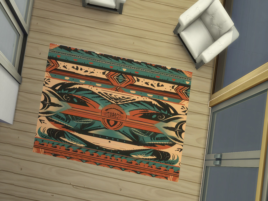 The Sims Resource | Native Western Style Rugs
