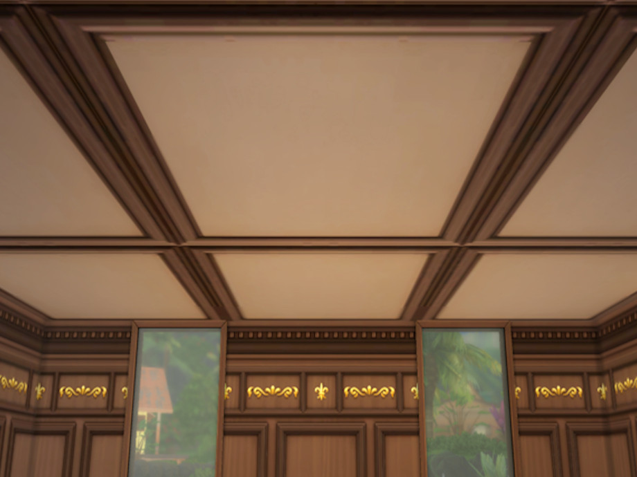 The Sims Resource | YUXY Wood Tray Ceiling Tiles