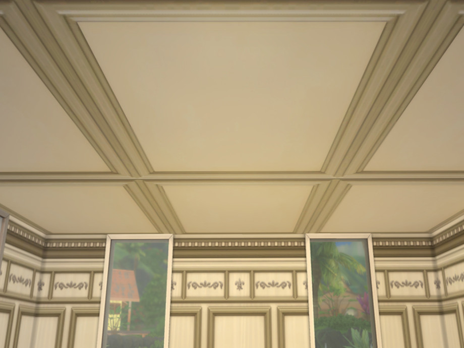The Sims Resource | YUXY Wood Tray Ceiling Tiles