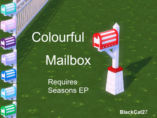 The Sims Resource | Colourful Mailbox