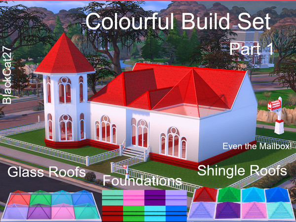 The Sims Resource | Colourful Build Set Part 1