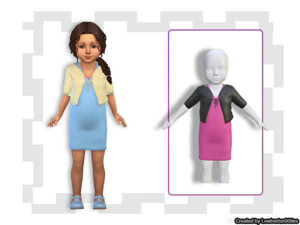 The Sims Resource | Darla Toddler Dress [Solid]