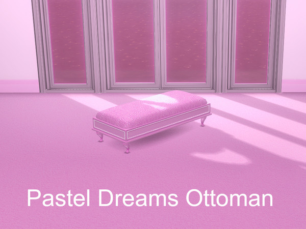 The Sims Resource | Pastel Dreams Ottoman