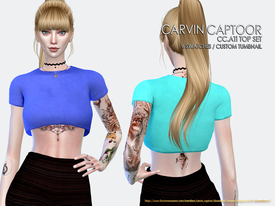 The Sims Resource - CC.Ati Top Set