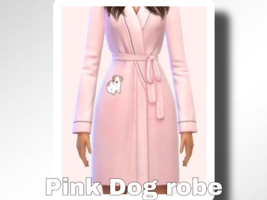 The Sims Resource - Pink Dog Robe
